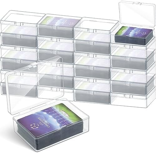 Amazon.com: Vicenpal Playing Card Boxes Clear Plastic Deck Card Cases ...