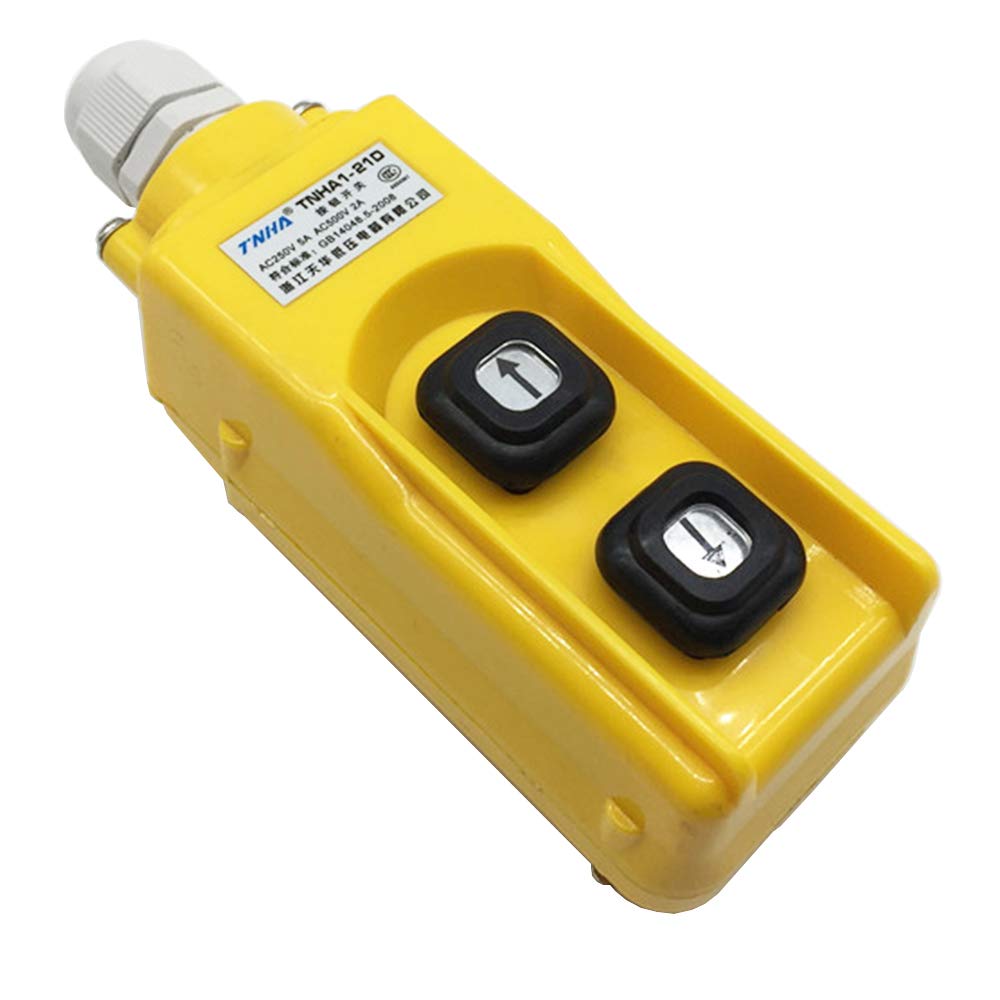 Amazon.co.jp: TNHA1-21D防雨電動ホイストクレーン押しボタンスイッチAC250V / 5A AC500V / 2A COB ...