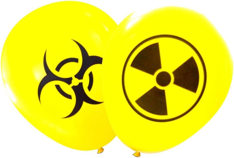 Amazon.com: Nerdy Words Radioactive and Biohazard Latex Balloons (16 ...