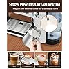 Amazon.com: Teglu Espresso Machine 20 Bar with Milk Frother, Semi ...