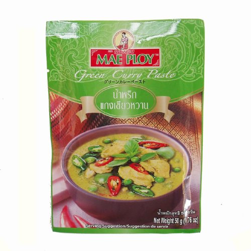 Amazon.com : Mae Ploy, Green Curry Paste, 50 g (Pack of 4 pieces)/8y KK ...