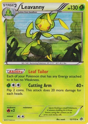 Amazon.com: Pokemon - Leavanny (12/113) - Legendary Treasures - Holo ...