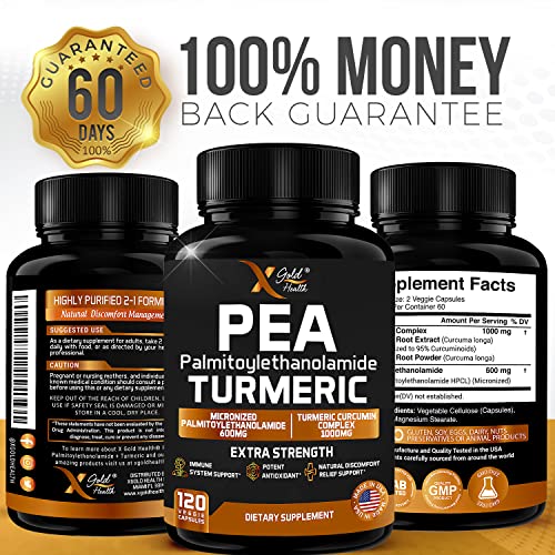 Snapklik.com : Palmitoylethanolamide 600mg + Turmeric Curcumin Complex ...