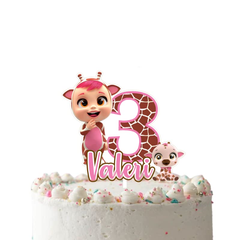 Amazon.com: Cry Baby Cake Topper, Personalized Cake Topper, Birthday ...