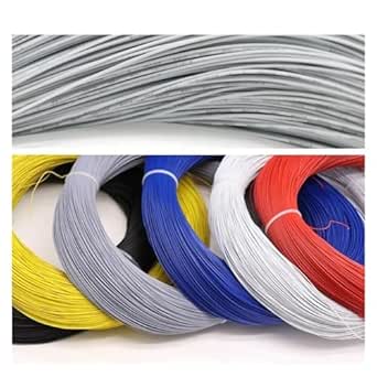 Amazon.co.jp: 5/10/50M UL1571 電子ワイヤー 32 30 28 26 24 22 20 18 16 AWG PVC 絶縁スズメッキ銅 環境 LED ライン DIY ...