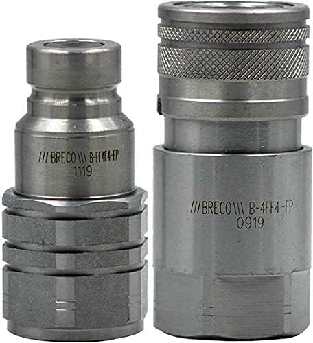 Amazon.com: 3/8" Flat/Flush Face Hydraulic Quick Connect 3/8" NPTF ...