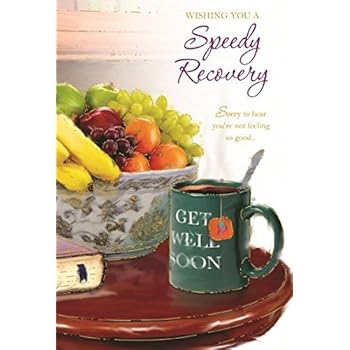 Wishing You A Speedy Recovery Get Well Soon Card ~ Traditional Male ...