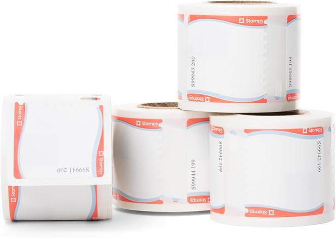 Amazon.com : NetStamps 800-Pack (4 Roll) Printable Postage Labels ...