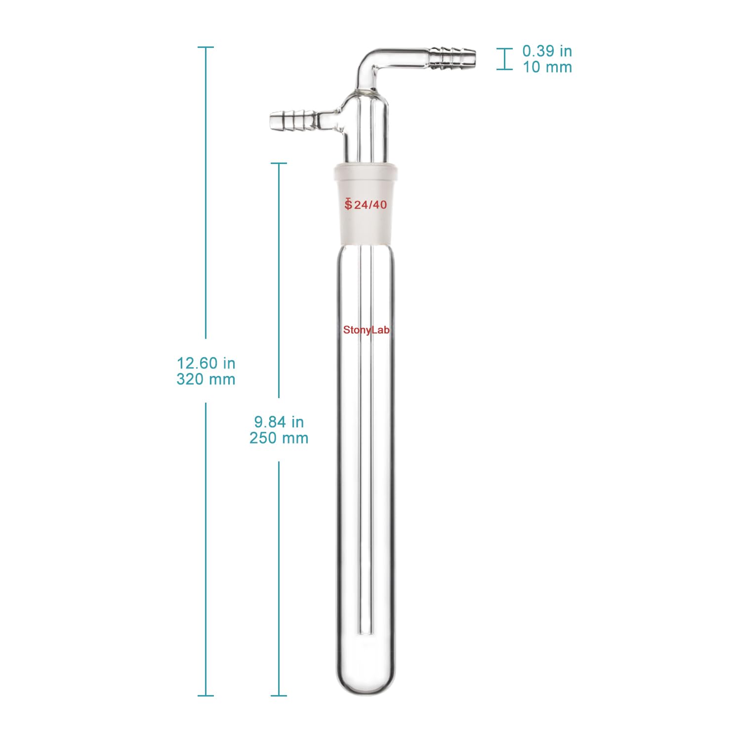 Snapklik.com : Stonylab Glass Vacuum Cold Trap Bubbler