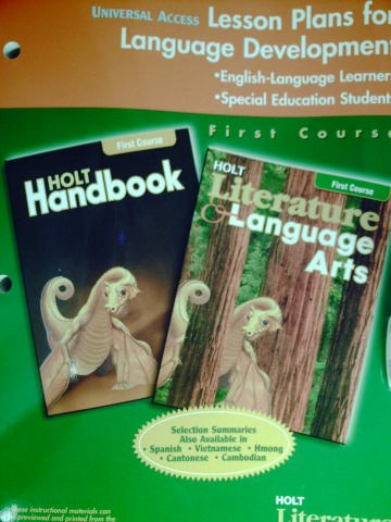 Universal Access Lesson Plans for Language Development (Holt Literature ...