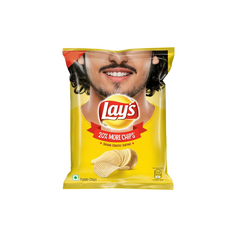 Lays Simple Classic Salted 50g Crispy And Delicious Potato Chips ...