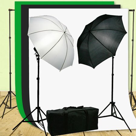 Amazon.com : Fancierstudio Lighting Kit 800 Watt 3 x Muslin Backdrop 10 ...