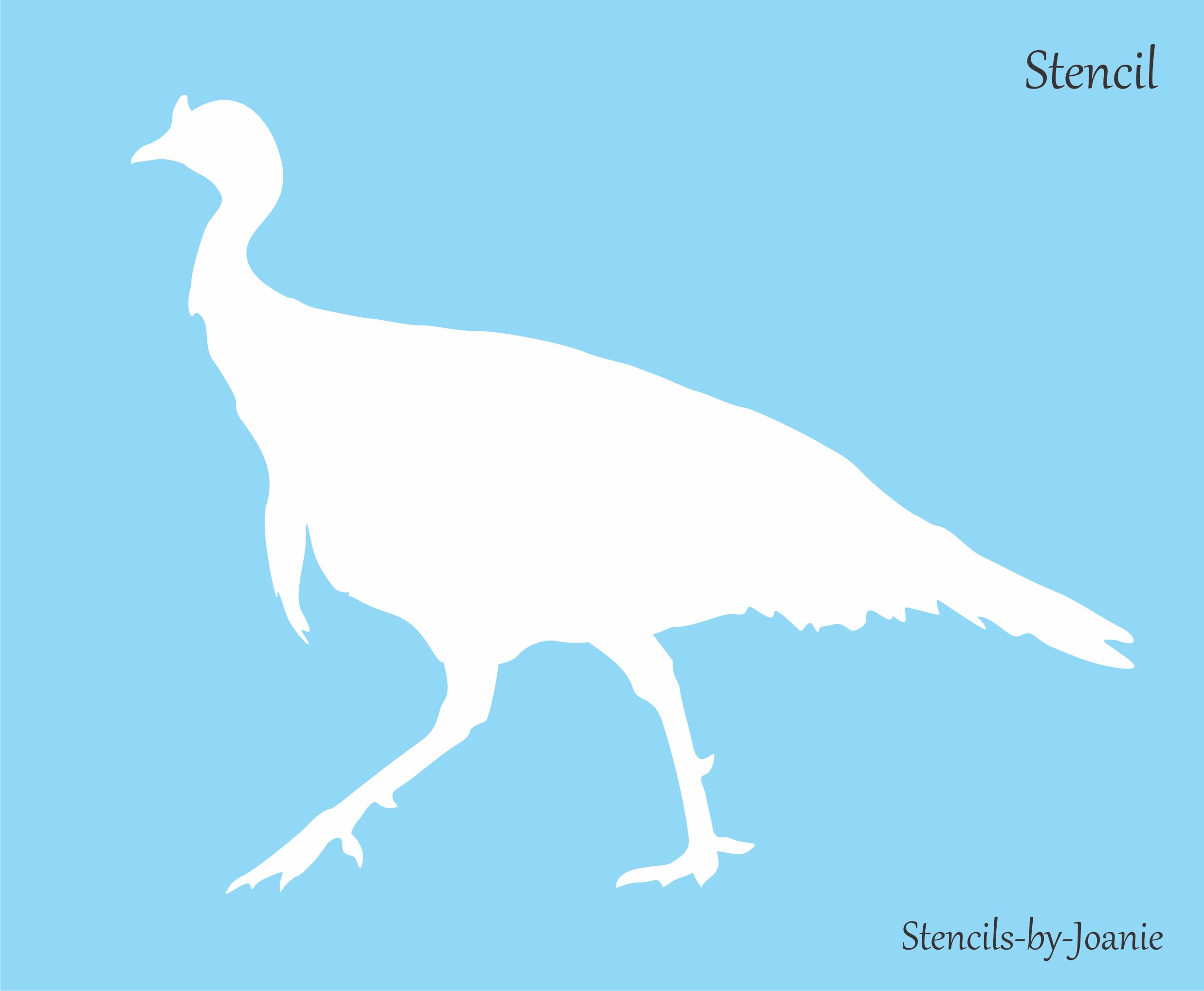 Wild Turkey Stencil