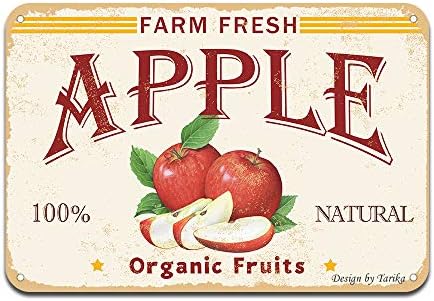 Amazon.com: EYSL Farm Fresh Harvest Apples Metal Tin Sign Fruits Poster ...