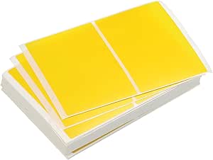 Amazon.com : MECCANIXITY Colored Rectangle Stickers, 200 Labels Color ...