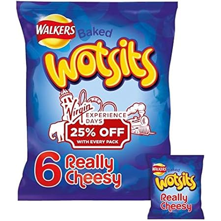Walkers Wotsits Really Cheesy Multipack Snacks, 6 x 16.5 g : Amazon.co ...