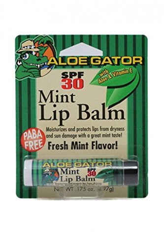 Amazon.com : Aloe Gator SPF 30 Lip Balm Mint Blister Carded : Beauty ...