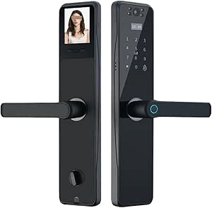 Amazon.co.jp: Tuya Application WiFi Security Fingerprint Door Lock with Camera, Electronic ...