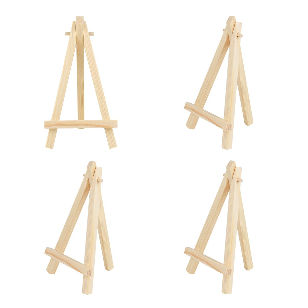 Amazon.com: 4 Pack Easel Display Stand Mini Wood Display Easels for ...