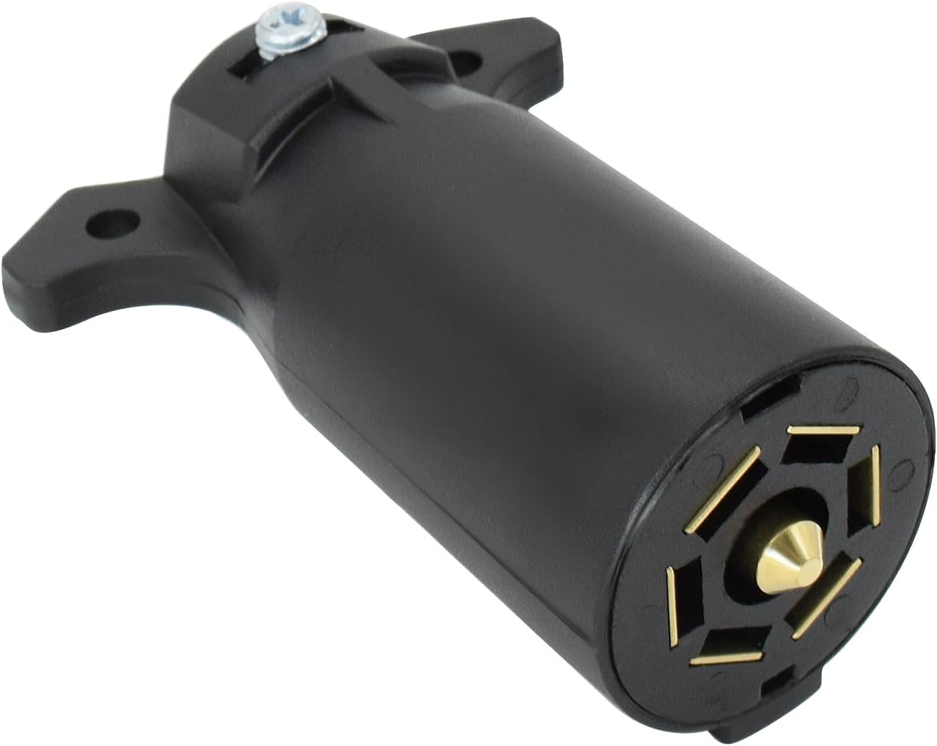 Amazon.com: AUTOXBERT 7 Way Trailer Towing Blade Round Socket Plug ...