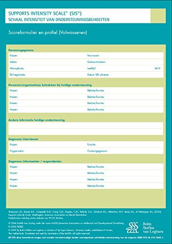 Buy Supports Intensity Scale (Sis ) Book Online at Low Prices in India ...