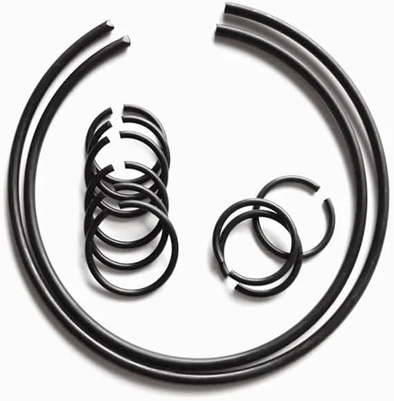 Amazon.com: SINEKY 1/5/10/50pcs M4-M150 Black Steel Wire Retaining Ring ...