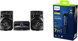 Panasonic SC-UX100E-K Black 300W Mini Hi-Fi System with Bluetooth, USB ...