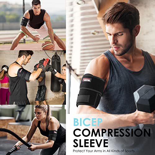 Snapklik.com : Bicep Tendonitis Brace Compression Sleeve Support, Upper ...
