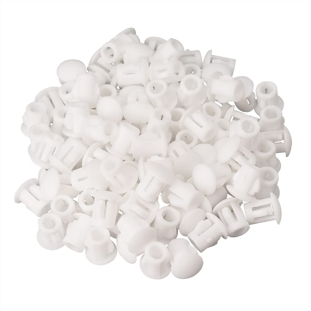 Alamic Hole Plugs 3/16" Plastic Flush Type Hole Plugs Snap in Locking Hole Tube Screw Caps ...