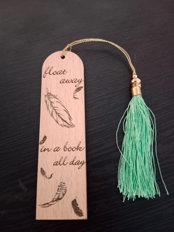 CRAFLEE Wooden Bookmark with Custom Messages Optional Personalization ...