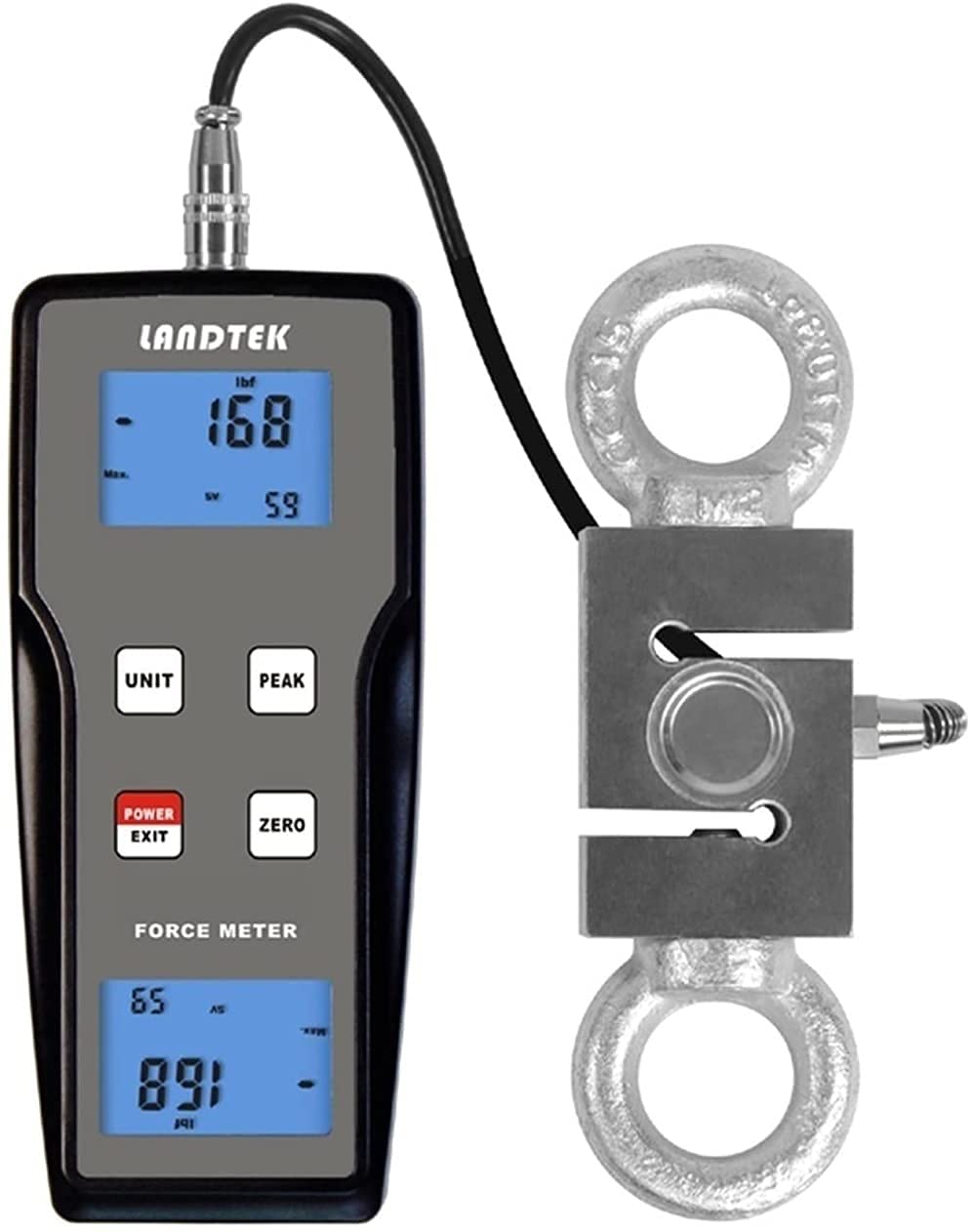 Buy LXNQG Dynamometer FM-204-200K Digital Push Tension Force Meter ...