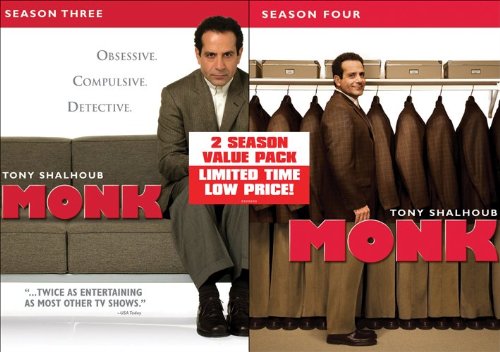 Amazon.com: Monk: Season 3 / Monk: Season 4 Value Pack [DVD] : Tony ...