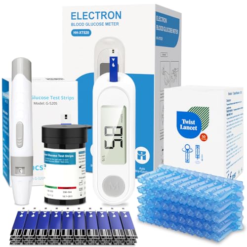 Blood Glucose Monitor Kit,Blood Sugar Testing kit with Blood Sugar Test ...