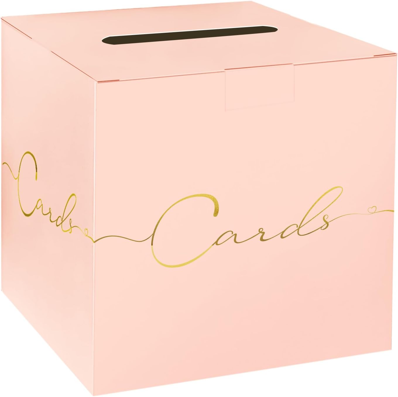Amazon.com: HEIPINIUYE Large Card Box for Party 9.8" x 9.8" Pink Gift ...