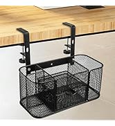 Amazon.com: AKBFOX Under Desk Hanging Organizer Clamp-On, Mesh Metal ...