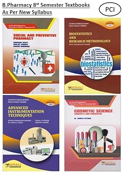 Buy Set Of 4 Books For B.Pharmacy 8th sem (Social&Preventive Pharmacy ...