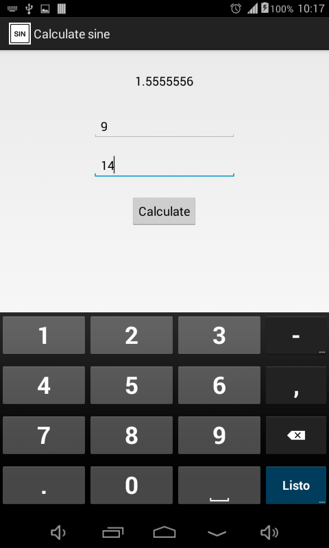 Calculate sine - App on Amazon Appstore