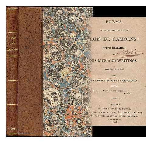 Poems, from the Portuguese of Luis de Camoens : with remarks on his ...