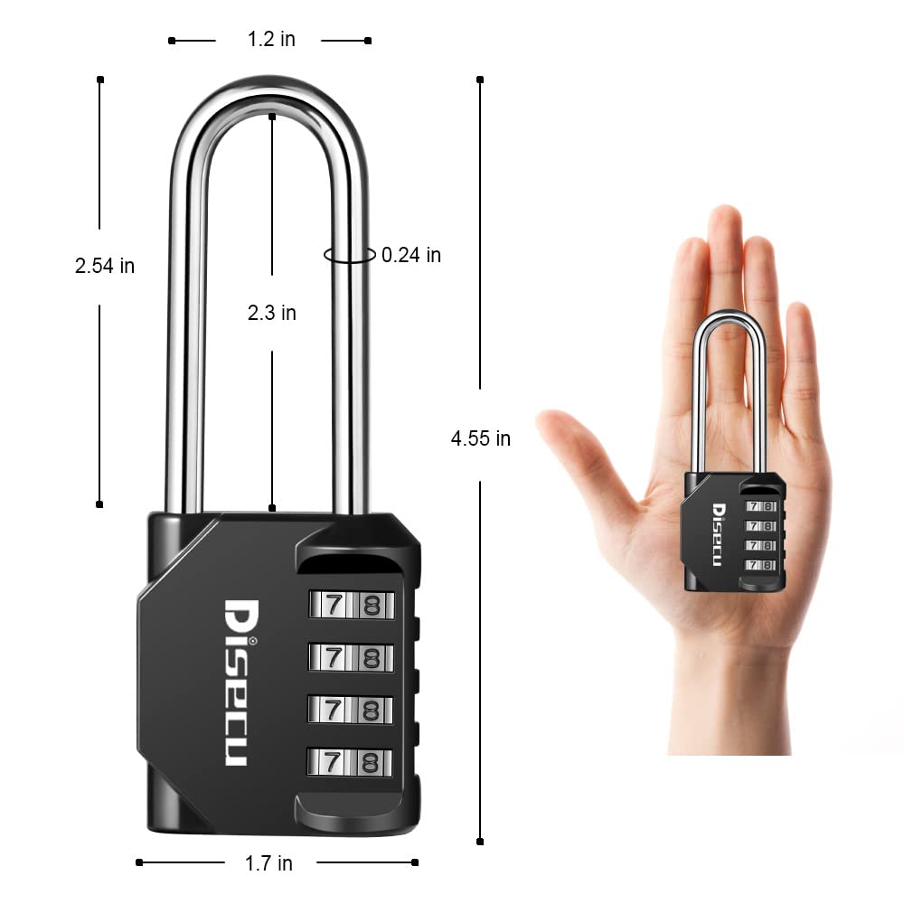 Snapklik.com : 1 Pack Disecu 4 Digit Combination Lock, 2.6 Inch Long ...