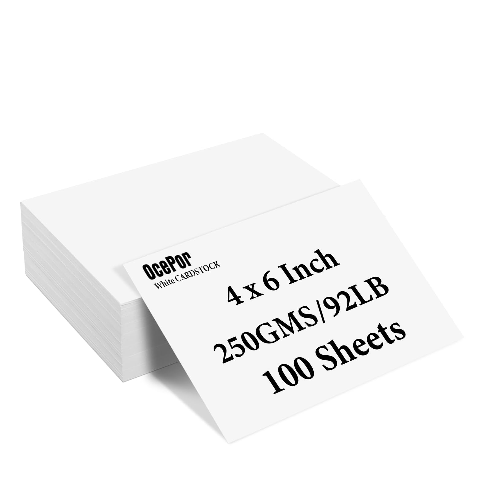 Snapklik.com : 100 Sheets Cardstock 4”x 6”,Blank Card Stock 92lb/250gsm ...