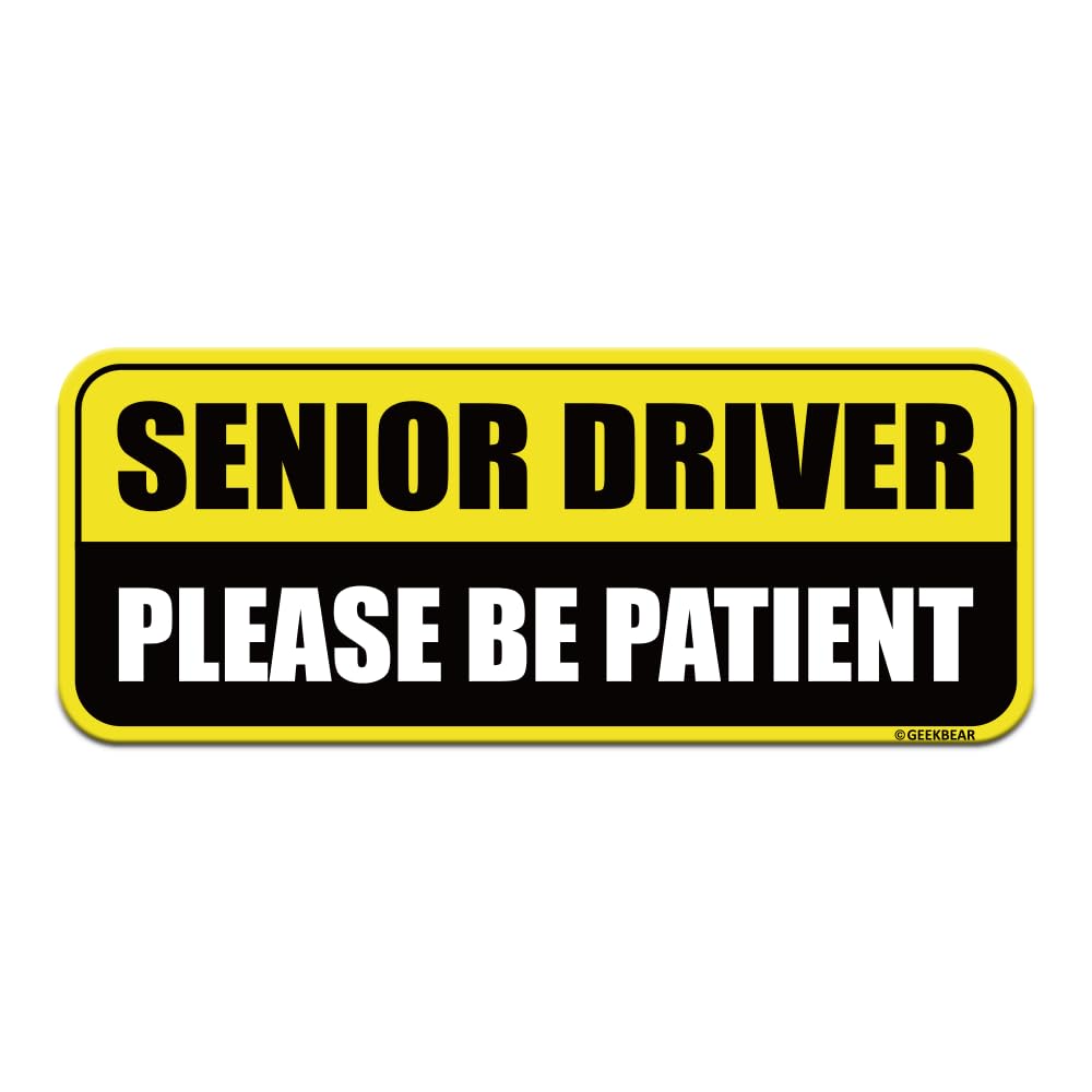 Amazon.com: GEEKBEAR Senior Driver Car Magnet - Colorful, Reflective ...