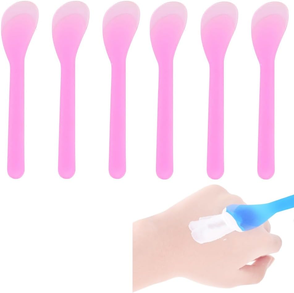 Amazon.com : 24PCS 13cm 5.2" Plastic Spatulas Spoon Makeup Cosmetic ...