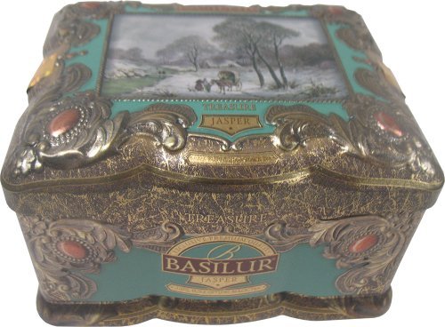 Amazon.com : Basilur Gourmet Gift Tea Tin Box 100% Pure Ceylon Black ...