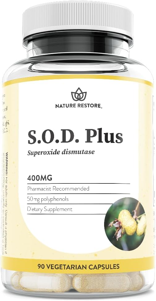 Amazon.com: Nature Restore S.O.D. Superoxide Dismutase Supplement ...