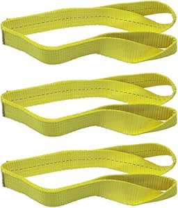 Amazon.com: 3 Pack 2" x 3’ Rigging Moving Straps Lifting Sling Tree ...