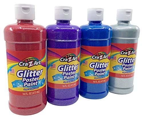 Snapklik.com : Cra-Z-Art Washable Glitter Paint Bulk Pack 4ct