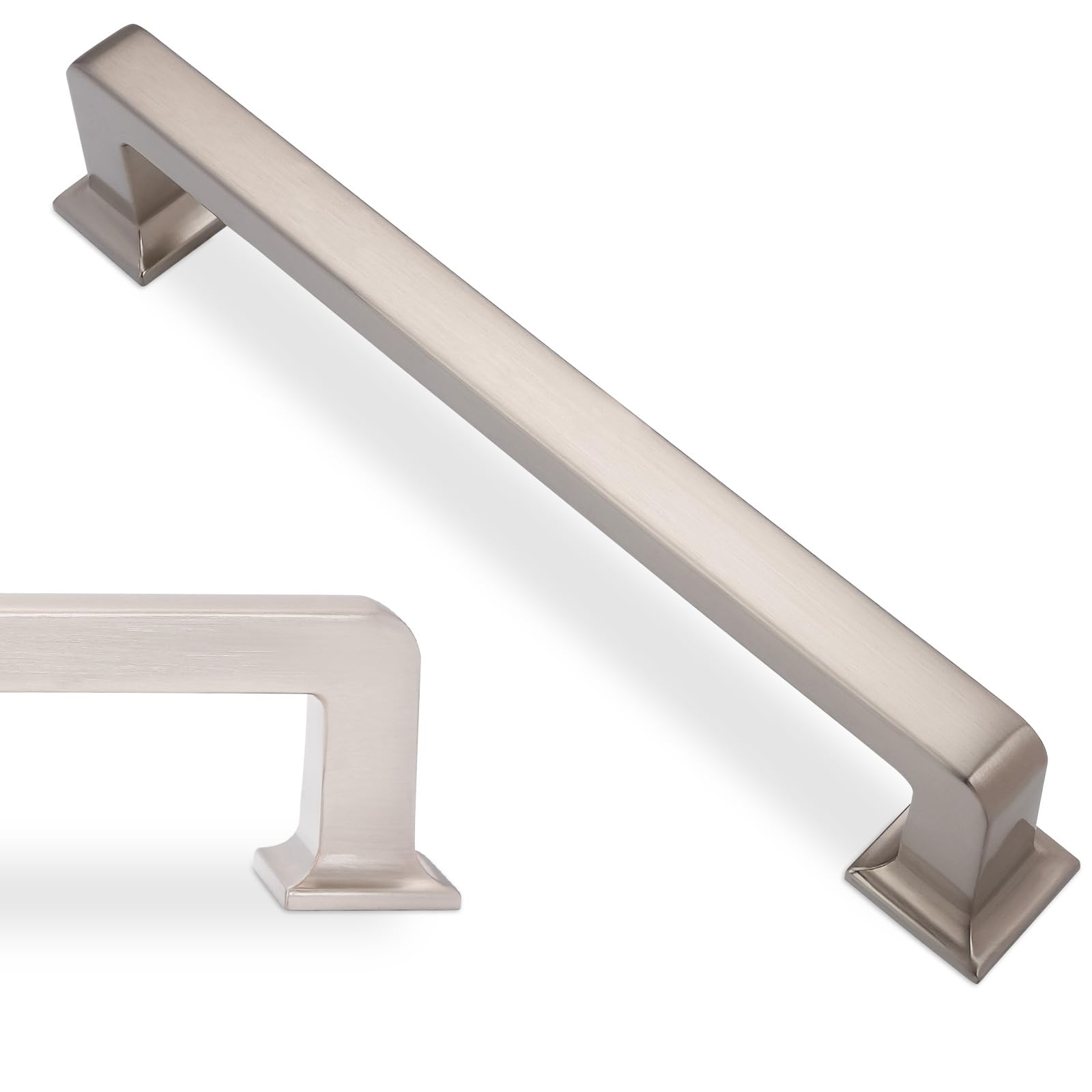 BUKOBYHE 10 Pack 5 Inch(128mm) Kitchen Cabinet Handles Brushed Satin ...