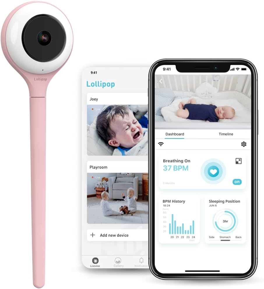 Amazon.com: Miku Pro (Upgraded) Smart Baby Monitor Camera & Wall Mount ...