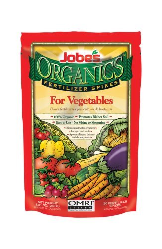 Amazon.com : Jobes 06028 Organics Vegetable Fertilizer Spikes 2-7-4 50 ...
