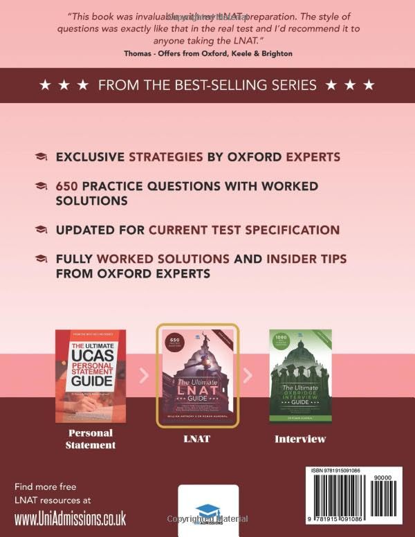 Snapklik.com : The Ultimate LNAT Guide: Over 400 Practice Questions